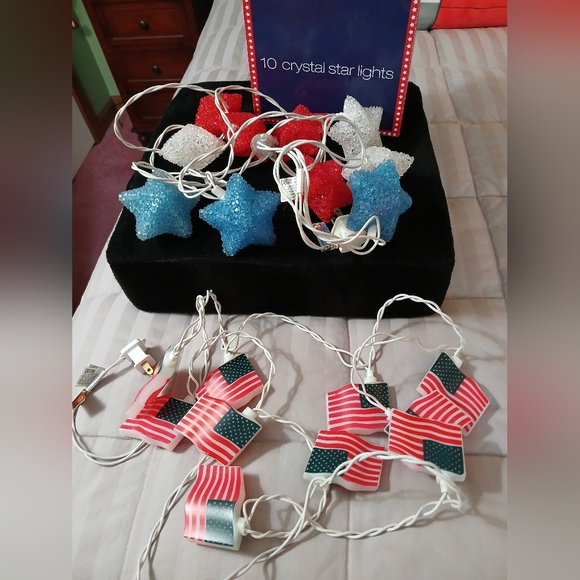 Unbranded | Accents | Lot Of Crystal Star Light Set 4th Of July ...